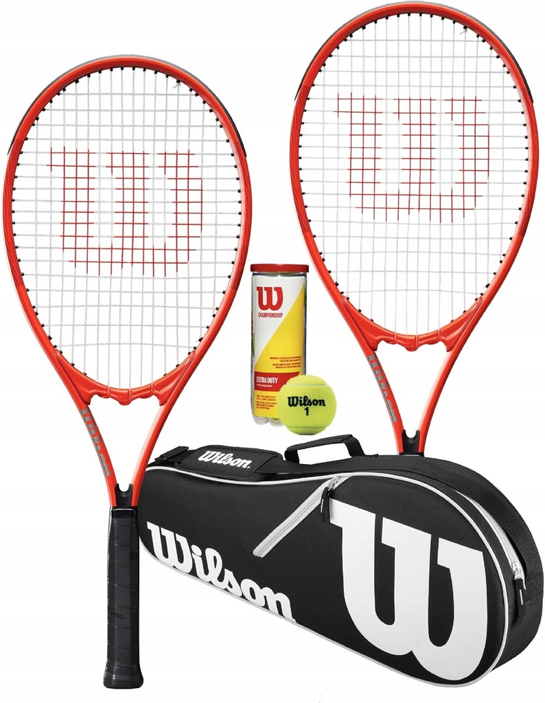 Wilson Pro Staff Precision XL 110 Zestaw 2 rakiet 309g z Torbą ...