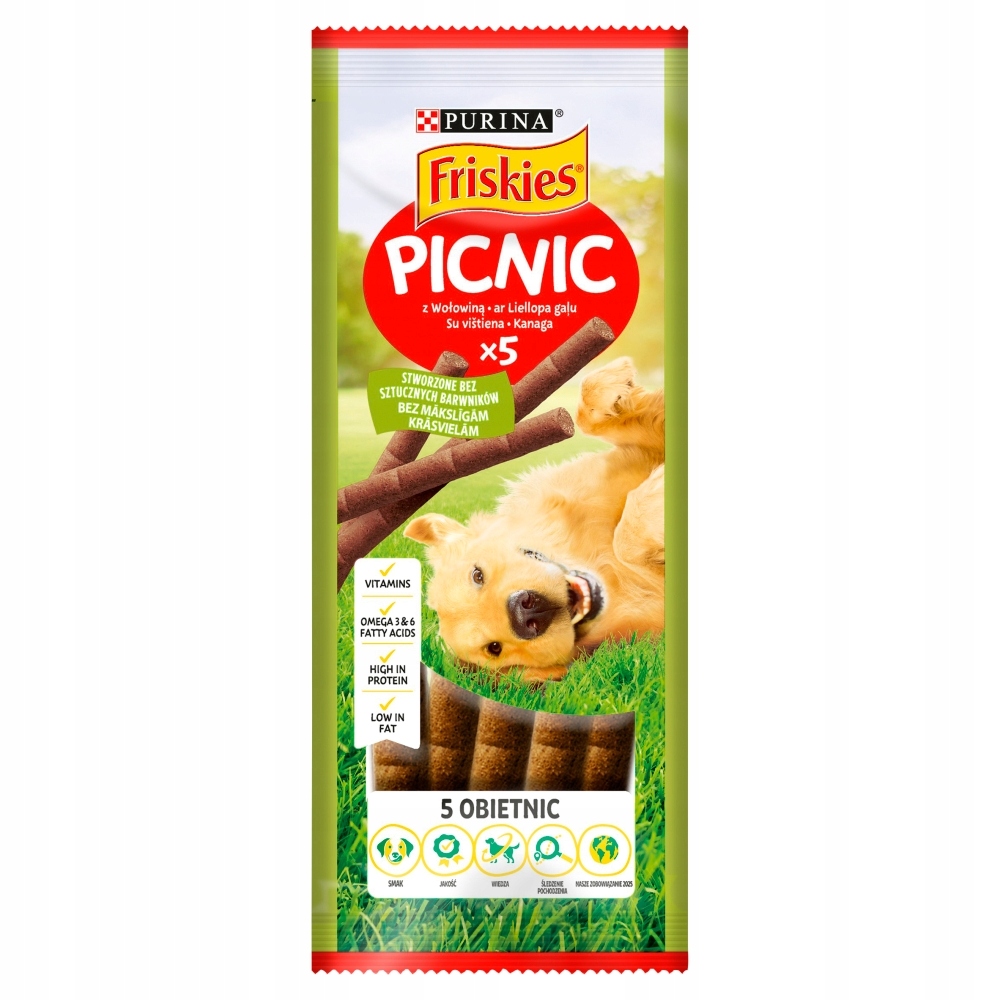 Purina FRISKIES Picnic z wołowiną dla psa 42g - 9252128349 - oficjalne archiwum Allegro