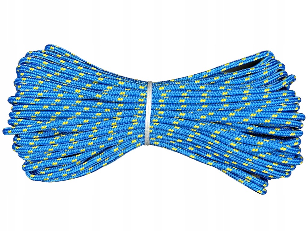 LINKA POLIPROPYLENOWA lina pleciona 6mm 25m sznur - 13781265490 - oficjalne archiwum Allegro