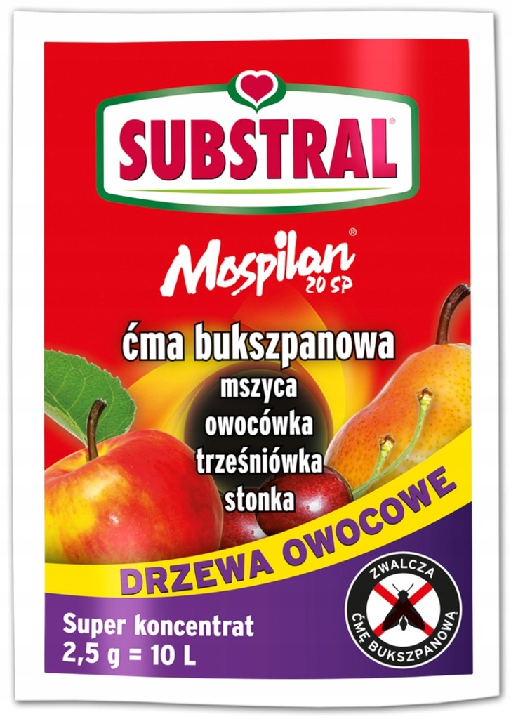 Substral Mospilan 20 SP 2,5 g preparat na mszyce ćmę bukszpanową koncentrat - 8010030929 ...