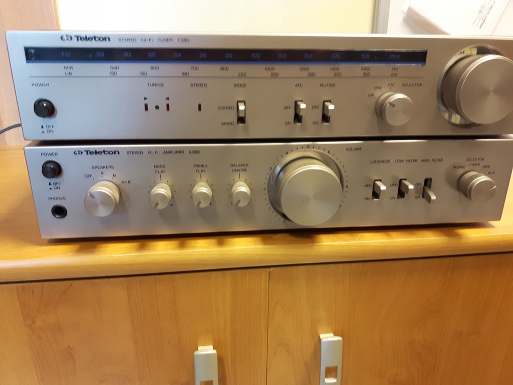 Wzmacniacz i Tuner Teleton by Mitsubishi A380 T380 - 8079698134 ...