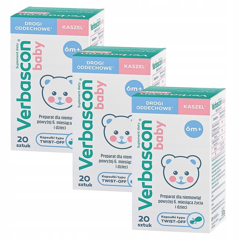 Verbascon Baby Wspiera Układ Odpornościowy 20 Kapsułek Twist-Off Dla ...