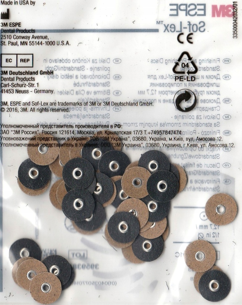 SOF-LEX KRĄŻKI STANDARTOWE ZGRÓBNE 8691C 3M ESPE - 13002363517 ...