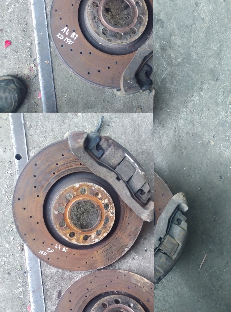 AUDI A4 B7 A6 C6 SWAP ZACISKI TARCZE 320MM PRZOD - 12834471427 ...