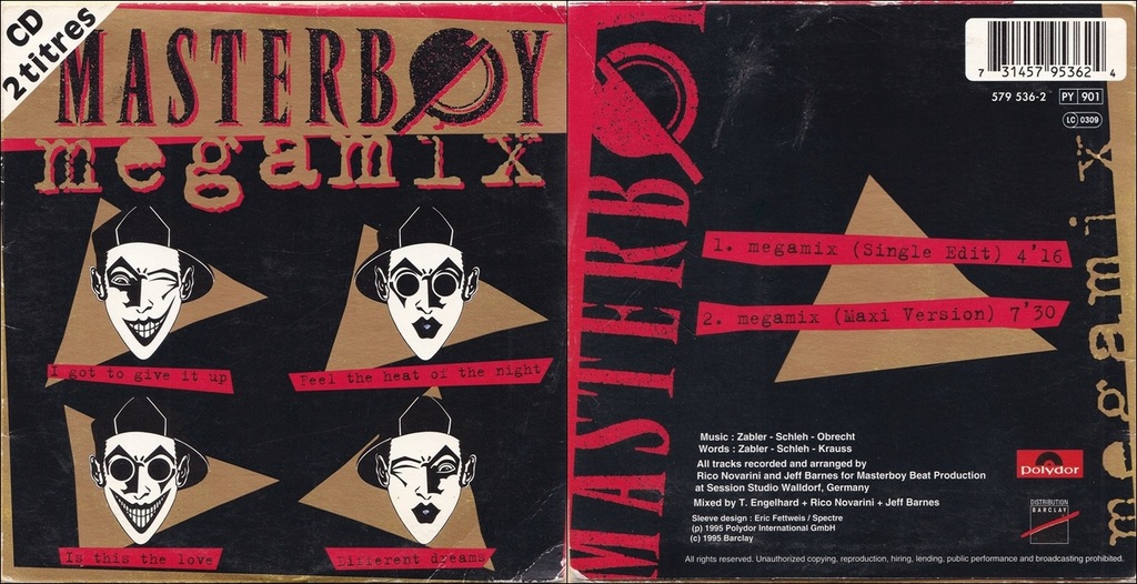 eurodance: MASTERBOY Megamix / singiel CD FRANCJA - 13686070708 - oficjalne archiwum Allegro