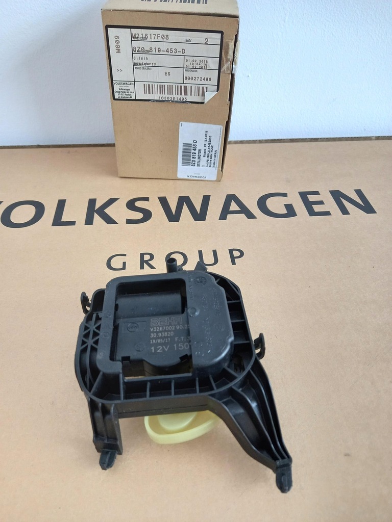 Silnik nastawczy klapy centralnej V70 VW OE 8Z0819453D - 14378308669 ...