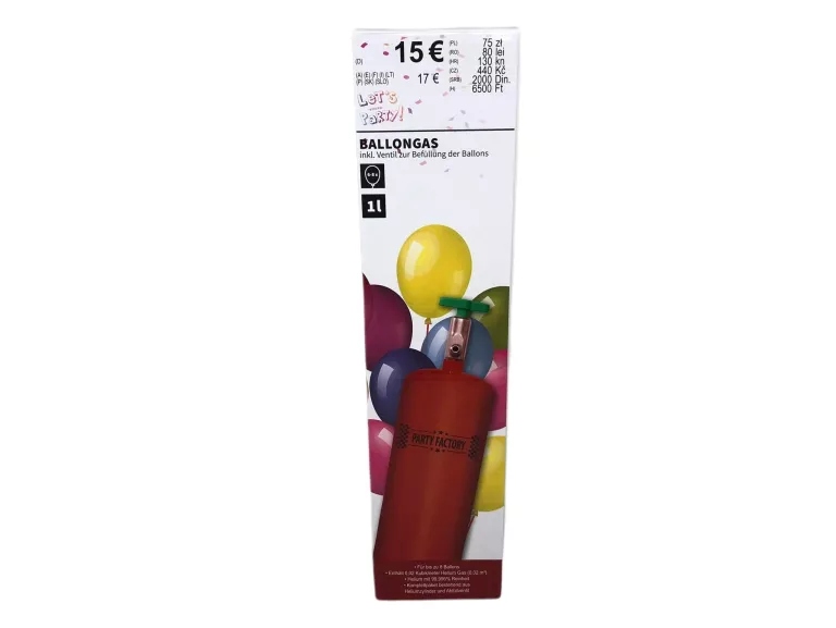 BUTLA Z HELEM BALLONGAS PARTY FACTORY 1L - 12615967142 - oficjalne ...