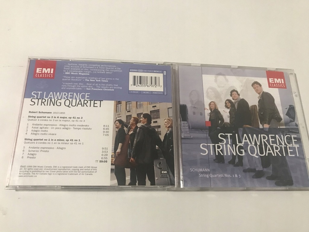 CD St Lawrence String Quartet Schumann Nos 1 3 4+/ - 12757803318 - oficjalne archiwum Allegro