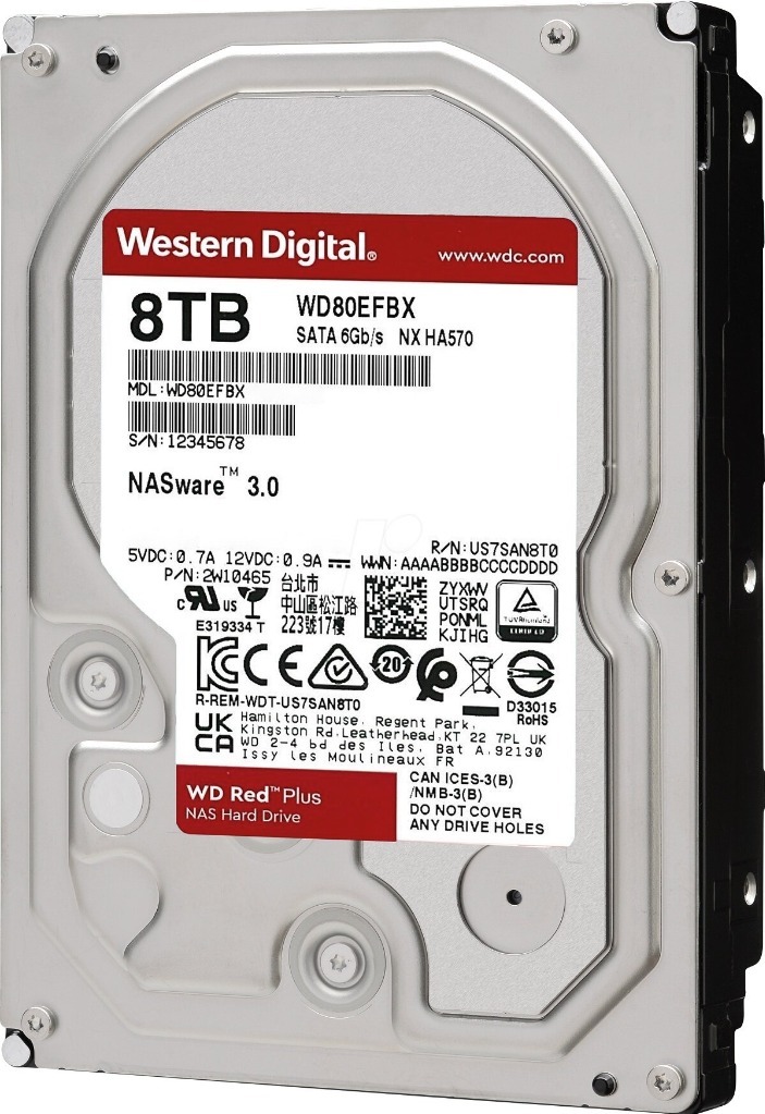 Dysk twardy Western Digital WD Red Plus 8TB 3,5 - 14332965049 ...