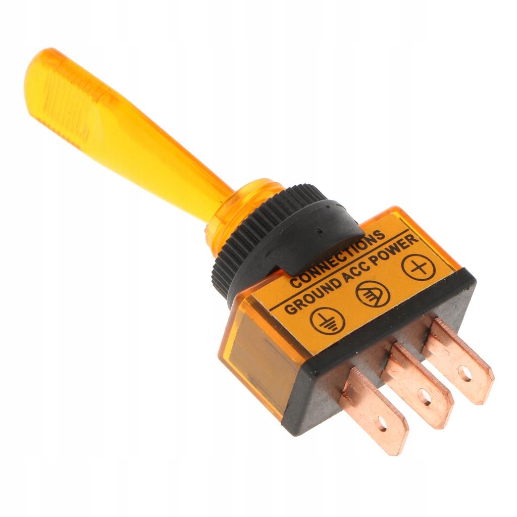 Żółty przełącznik dźwigniowy ON OFF pin 12V - 14455911080 - oficjalne ...