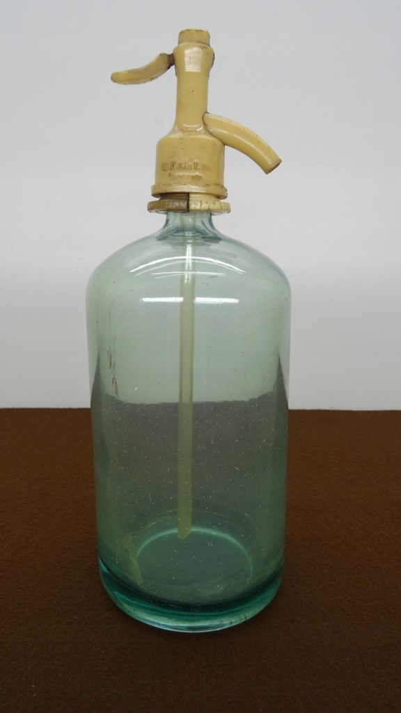 Syfon szklany PRL Warszawa - 12873546041 - oficjalne archiwum Allegro