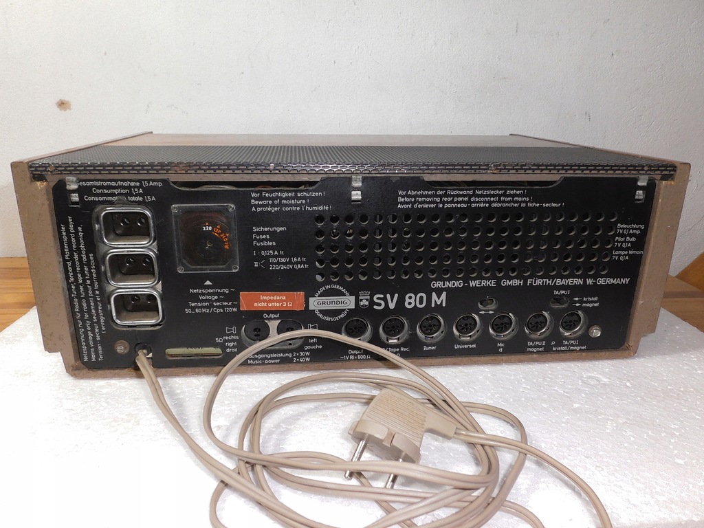 Купить Винтажный усилитель GRUNDIG SV 80M: отзывы, фото и ...