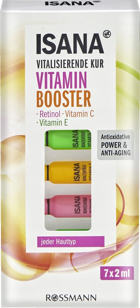 ISANA VITAMIN BOOSTER KURACJA RETINOL WITAMINA C E - 12862025162 ...