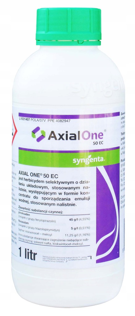 AXIAL ONE 50 EC 1l ŚRODEK NA CHWASTY SYNGENTA - 10420444125 - oficjalne ...