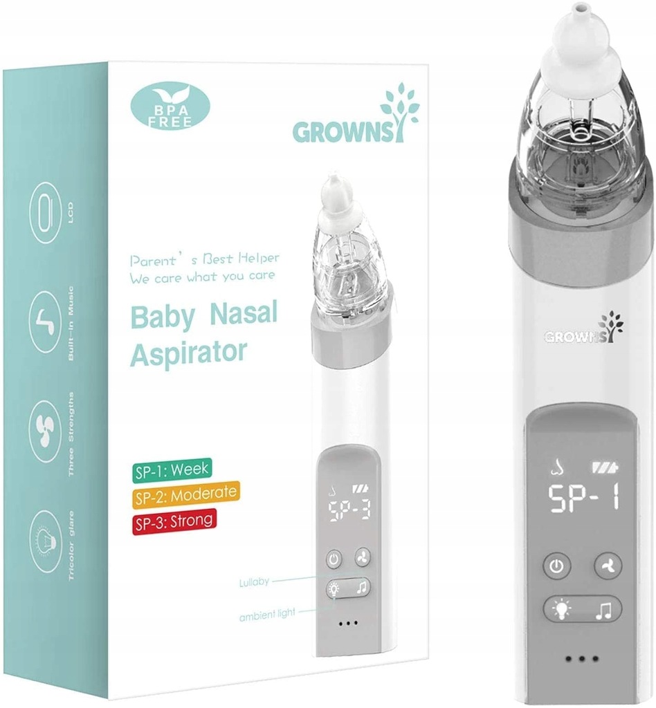 Aspirator Odkurzacz elektryczny do nosa Grownsy - 12459167049 ...