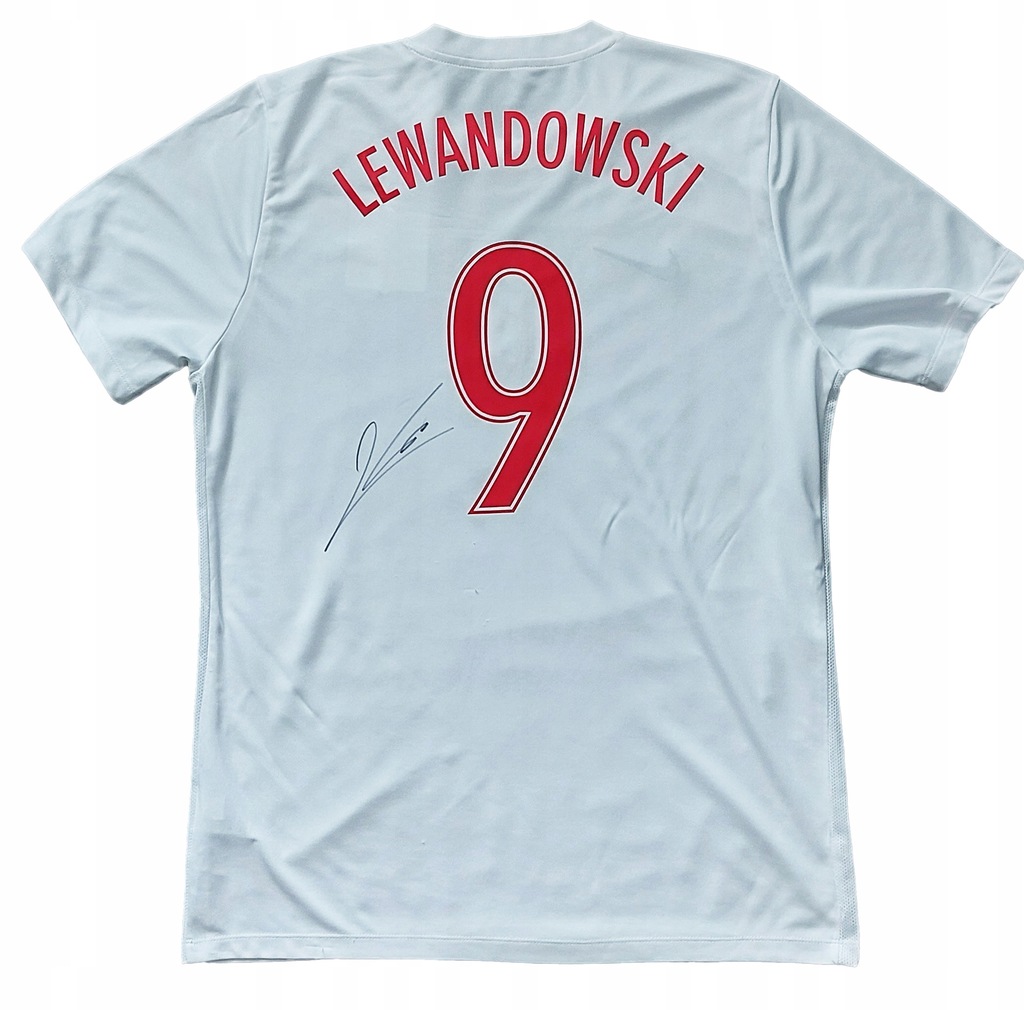 ROBERT LEWANDOWSKI koszulka Polska AUTOGRAF - 12657604070 - oficjalne ...