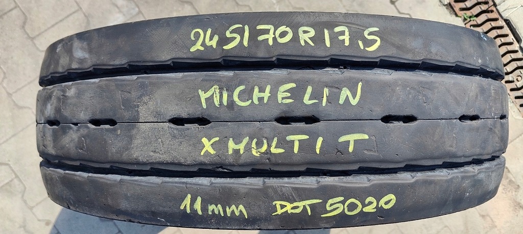 Opona 245/70R17,5 MICHELIN X MULTI T 10-11mm x2 - 14434154044 - oficjalne archiwum Allegro