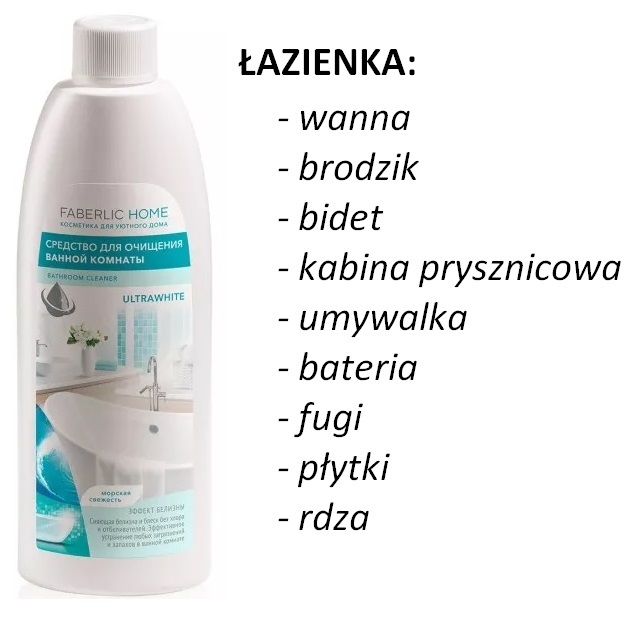 FABERLIC środek czyszczenia łazienek FUGI KAMIEŃ - 13140065798 ...