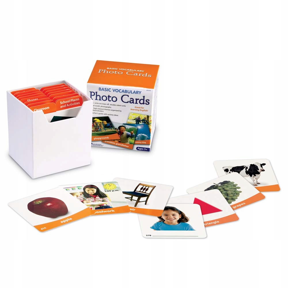 Learning Resources Basic Vocabulary Photo Cards - 8711436693 ...