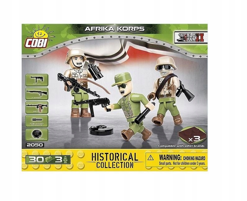 COBI HC WWII Figurki Żołnierzy Afrika Korps 2050 - 12338625248 ...