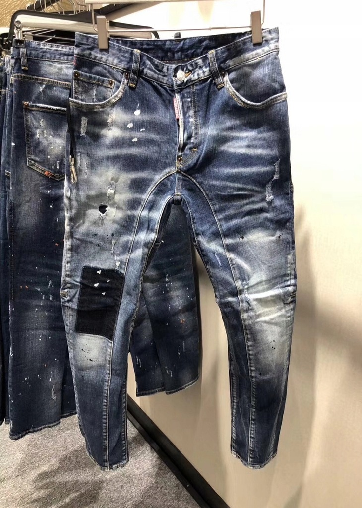DSQUARED 2 BIKER JEANS D2#9063 summer SS19 PLEIN - 7801680126 - oficjalne archiwum Allegro