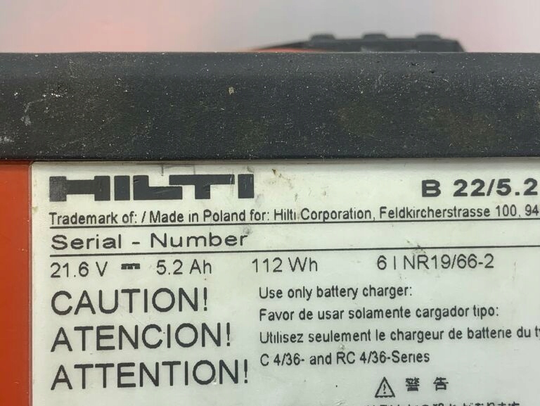ORGINALNY AKUMULATOR HILTI B22 5,2AH - 12231164033 - oficjalne archiwum Allegro