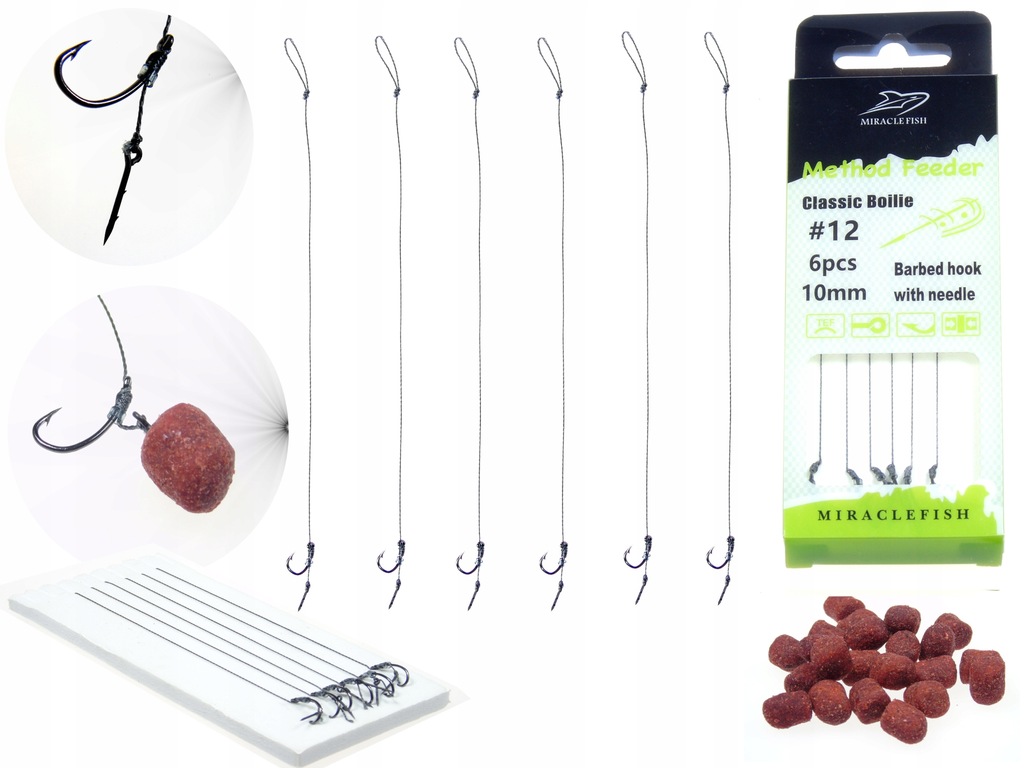 Przypony z kolcem roz.12 Method Feeder Metoda - 12079968504 - oficjalne archiwum Allegro