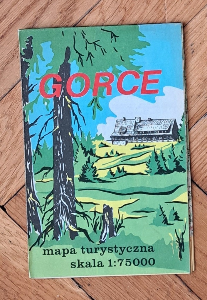 GORCE - mapa turystyczna 1986 r. - 13428848493 - oficjalne archiwum Allegro