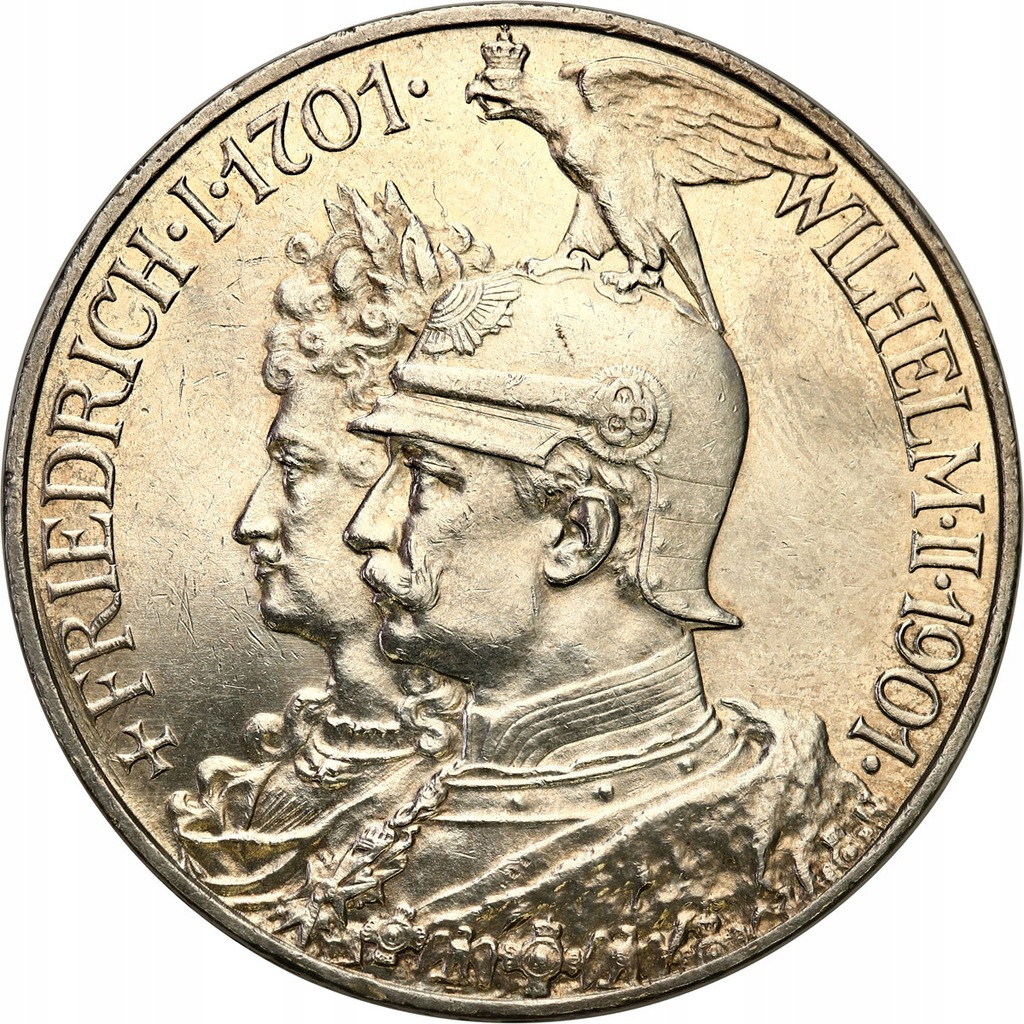 Niemcy - 5 marek 1901 Królestwo Prus - Wilhelm II - 11590924901 - oficjalne archiwum Allegro