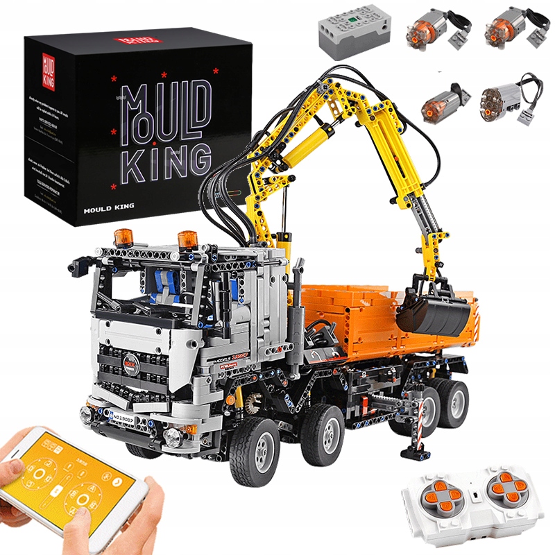 MOULD KING Technic RC MERCEDESES AROCS ciężarówka - 12200776471 - oficjalne archiwum Allegro