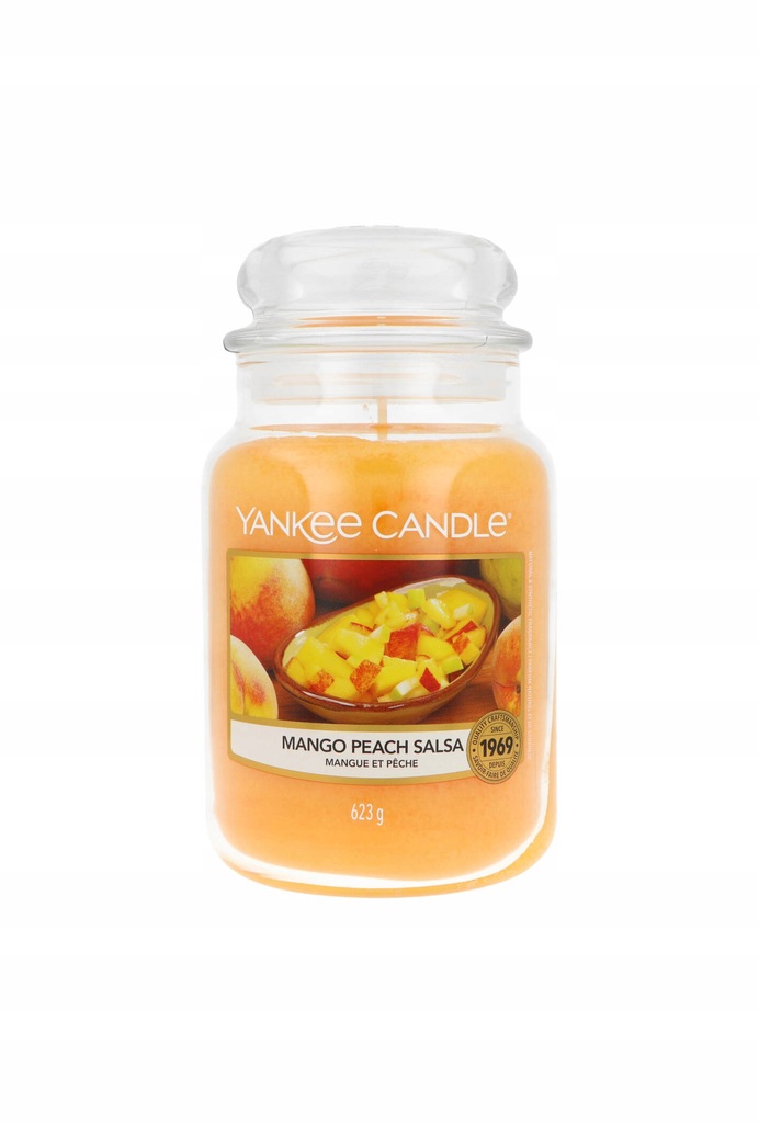 Yankee Candle Mango Peach Salsa świeca duża 623g - 12151242485 ...