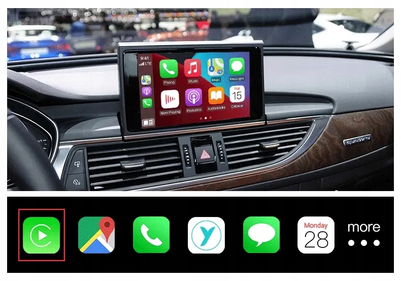 CARPLAY android AUTO AUDI MMI 3G RMC MIB1 MIB2 BOX - 12918004409 - oficjalne archiwum Allegro