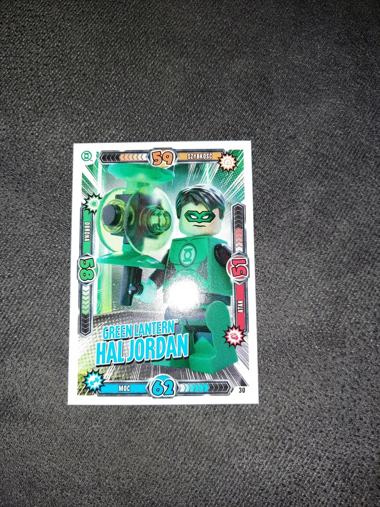 LEGO super heroe dc Karta green lantern hal jordan - 12417508551 ...