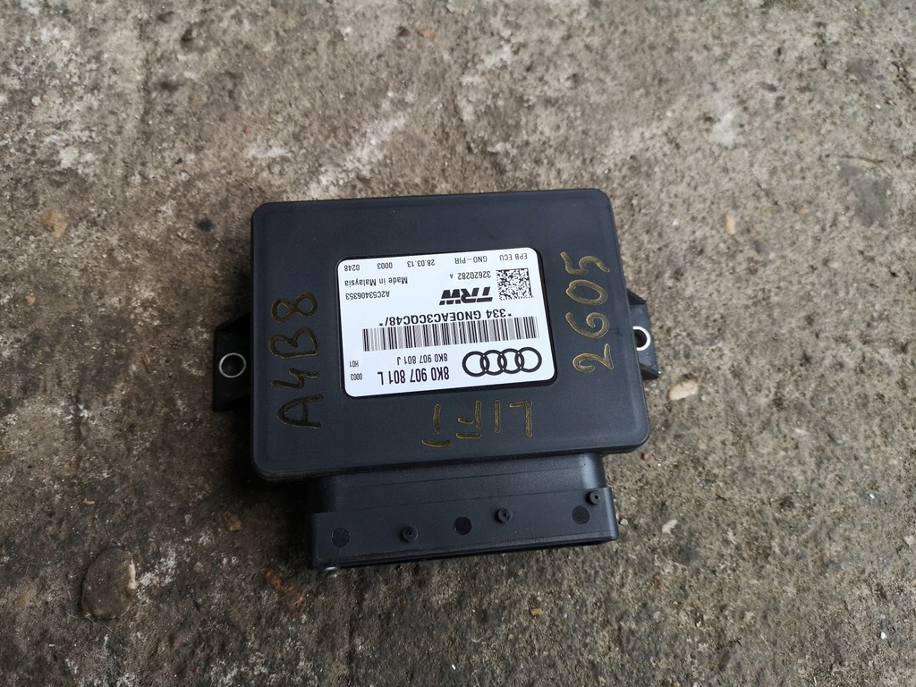 AUDI A4 B8 A5 8T Q5 8R MODUŁ HAMULCA RĘCZNEGO 8K0907801L - 12388231242 - oficjalne archiwum Allegro