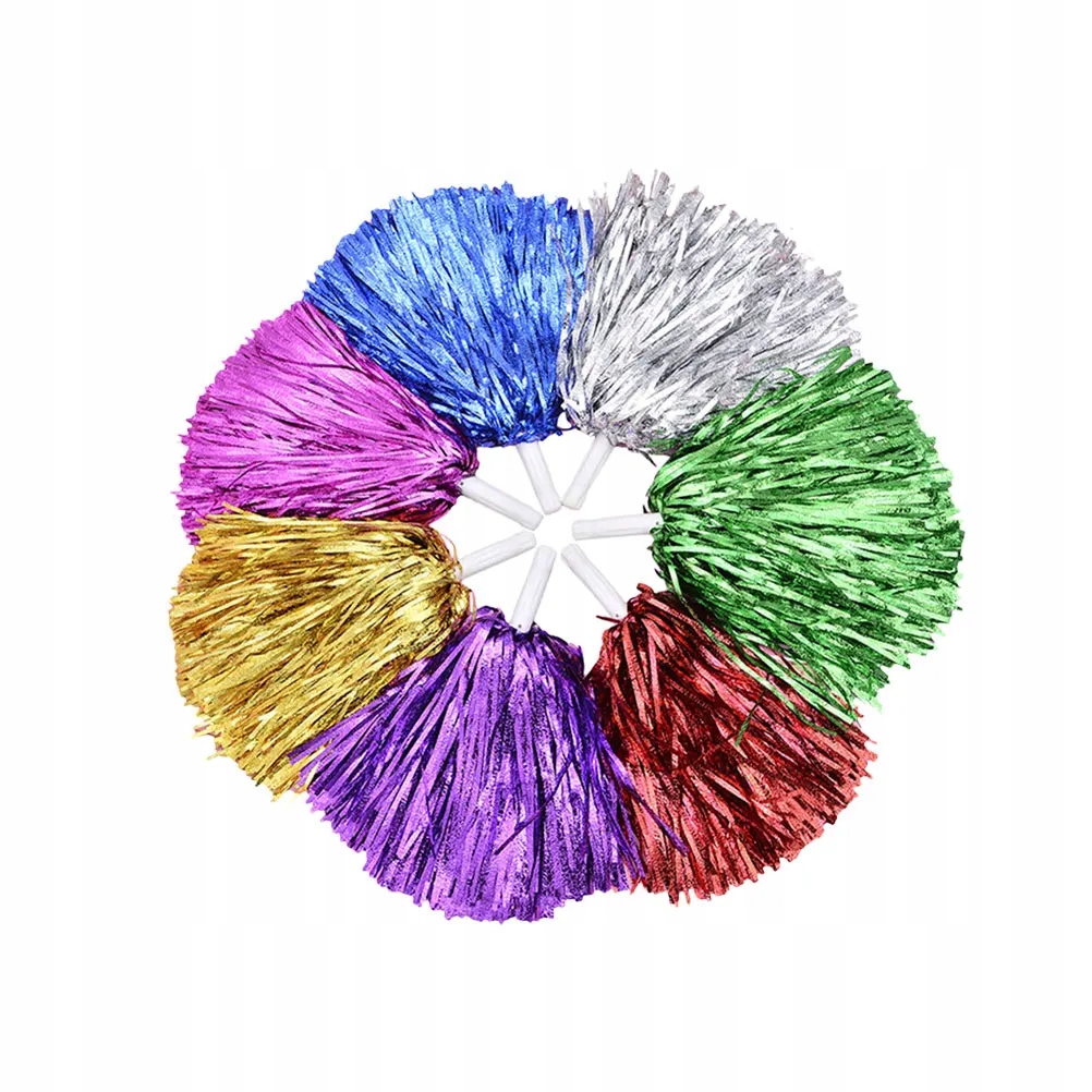 Rainbow Cheer Pom Poms Flash Colored Balls 14 Pcs - 13805751424 ...
