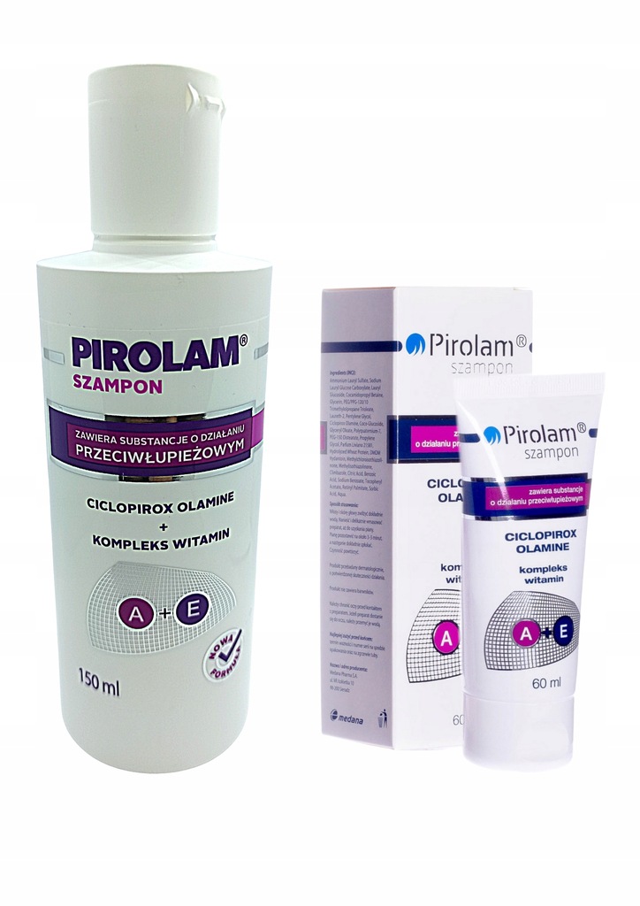 PIROLAM SZAMPON PRZECIWŁUPIEŻOWY Z WIT. A+E 210ml - 10625653070 ...