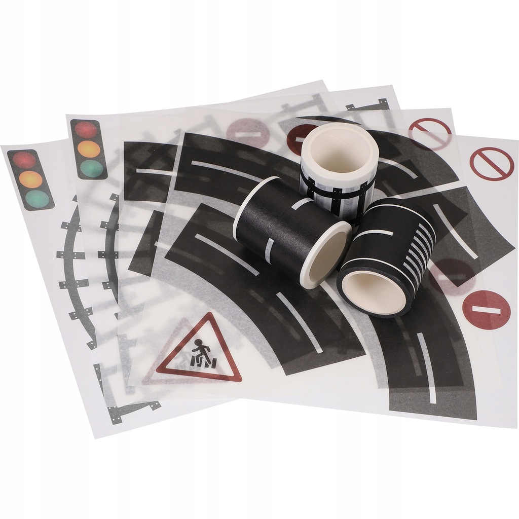 Railway Road Glue Train Stickers Tape Cars Toys - 15137076023 ...