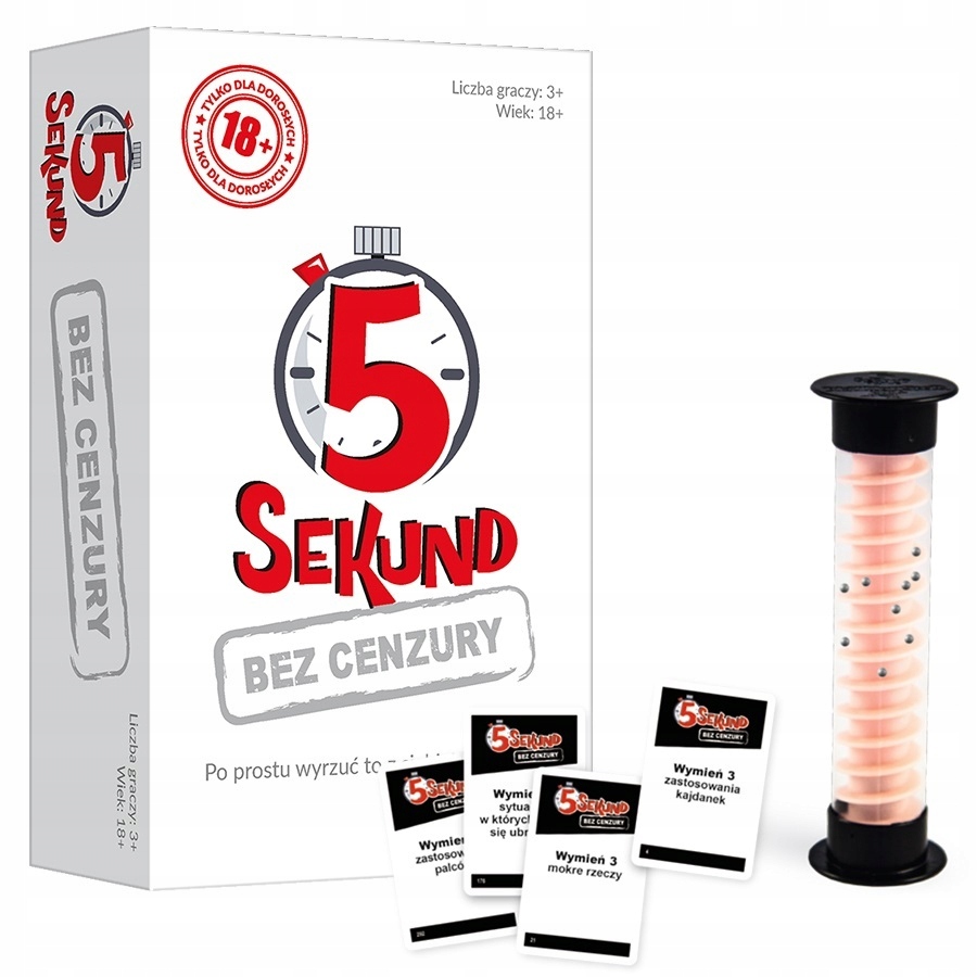5 SEKUND BEZ CENZURY Gra imprezowa +18 TREFL 01559 - 10523217684 ...