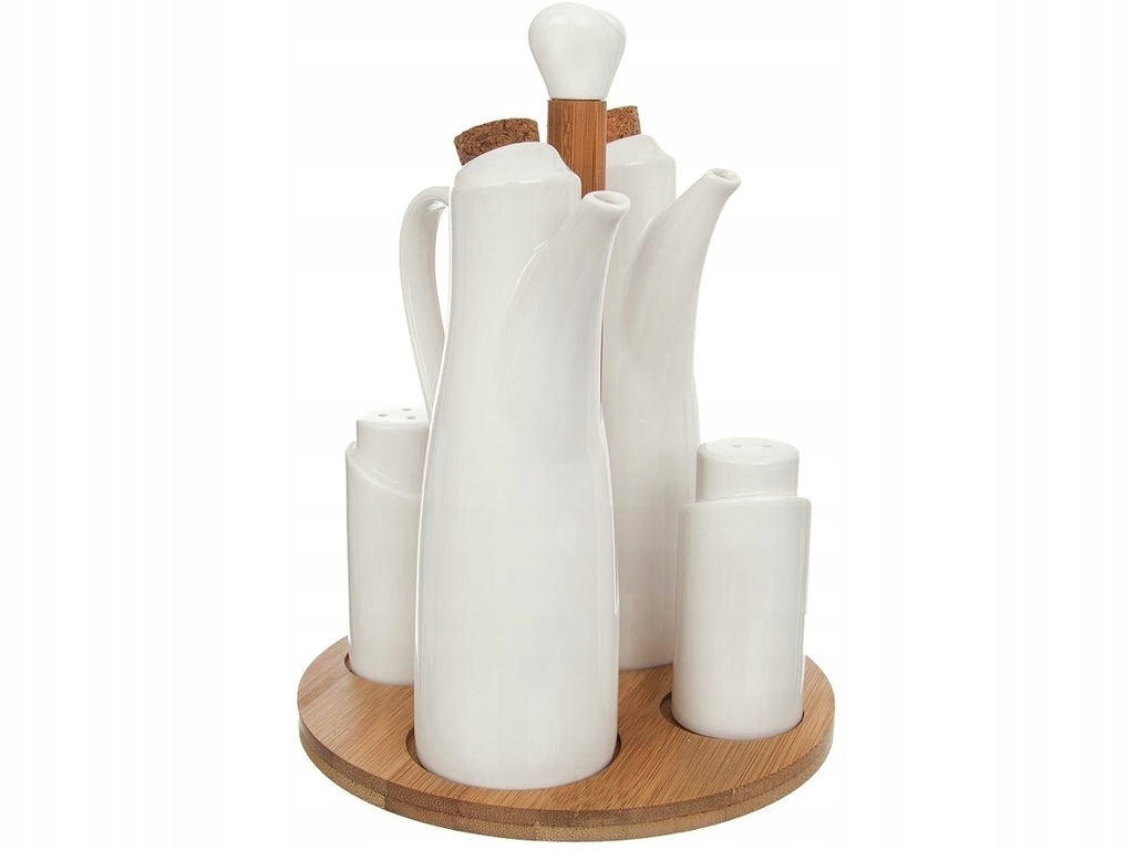 Przyprawnik 4w1 - SÓL PIEPRZ dozowniki OLIWA OCET - 9504152382 ...