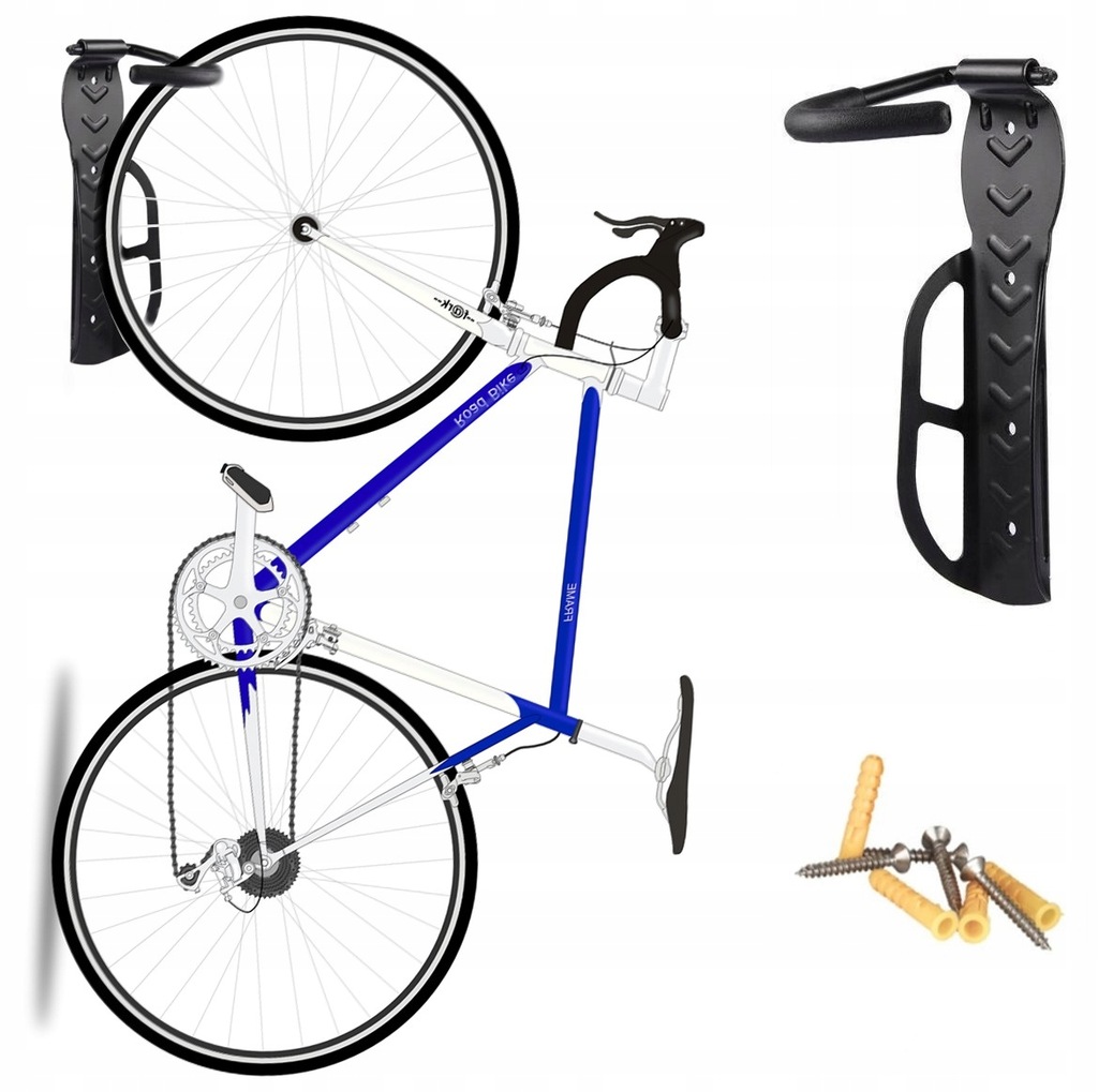 UCHWYT ŚCIENNY NA ROWER SOLIDNY WIESZAK ROWEROWY - 13462369762 ...