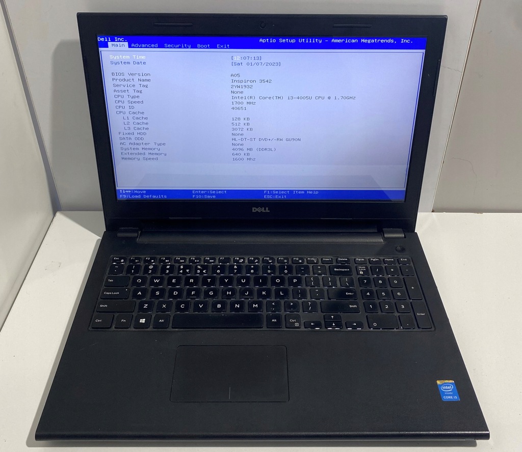 Laptop DELL INSPIRON 3542 15,6 i3 VATR244 - 13118178225 - oficjalne ...