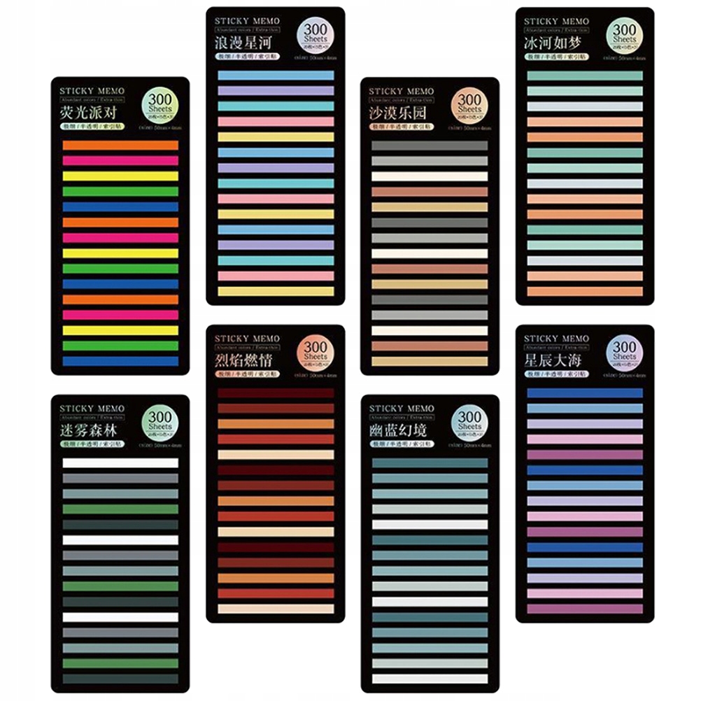 Sticker Colorful Highlighters Book Tabs 8 Sheets - 14021852415 ...