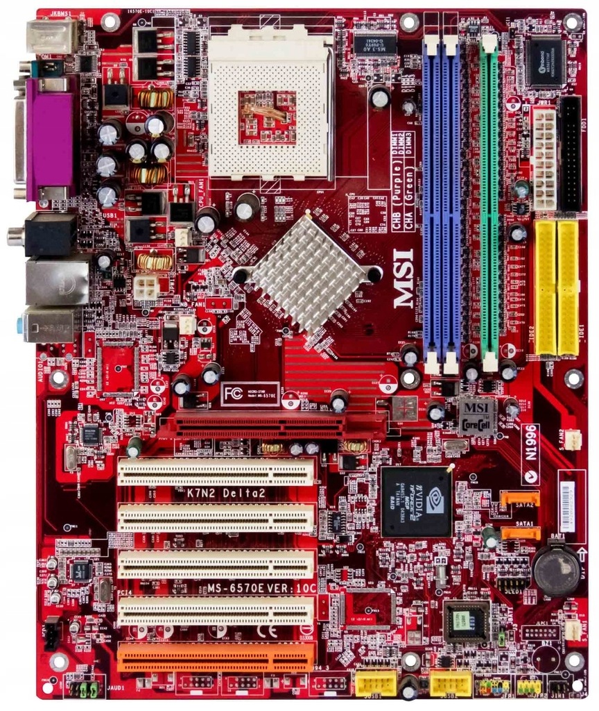 MSI MS-6570E VER:10C K7N2 Delta2-LSR s.462 DDR AGP - 13390270396 ...