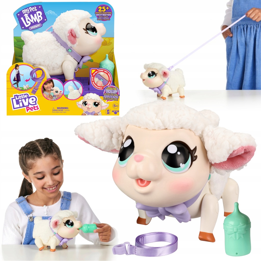 CHODZĄCA OWIECZKA MY PET LAMB Interaktywna Little Live Pets Owca DŹWIĘK ...