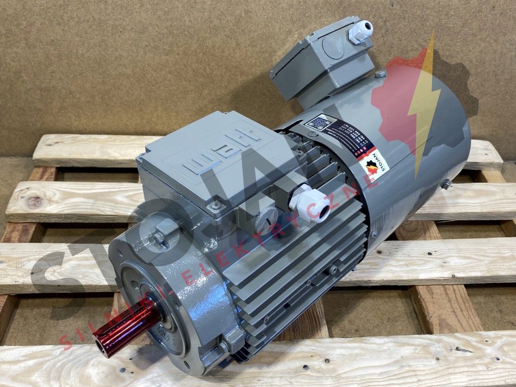 silnik elektryczny 3kW 1430obr. HAMULEC OBCE CHŁOD - 12771971602 - oficjalne archiwum Allegro