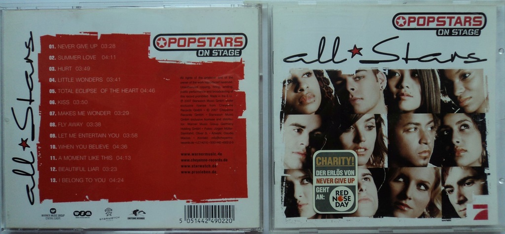 POP STARS ON STAGE - ALL STARS [CD] - 9038097394 - oficjalne archiwum ...