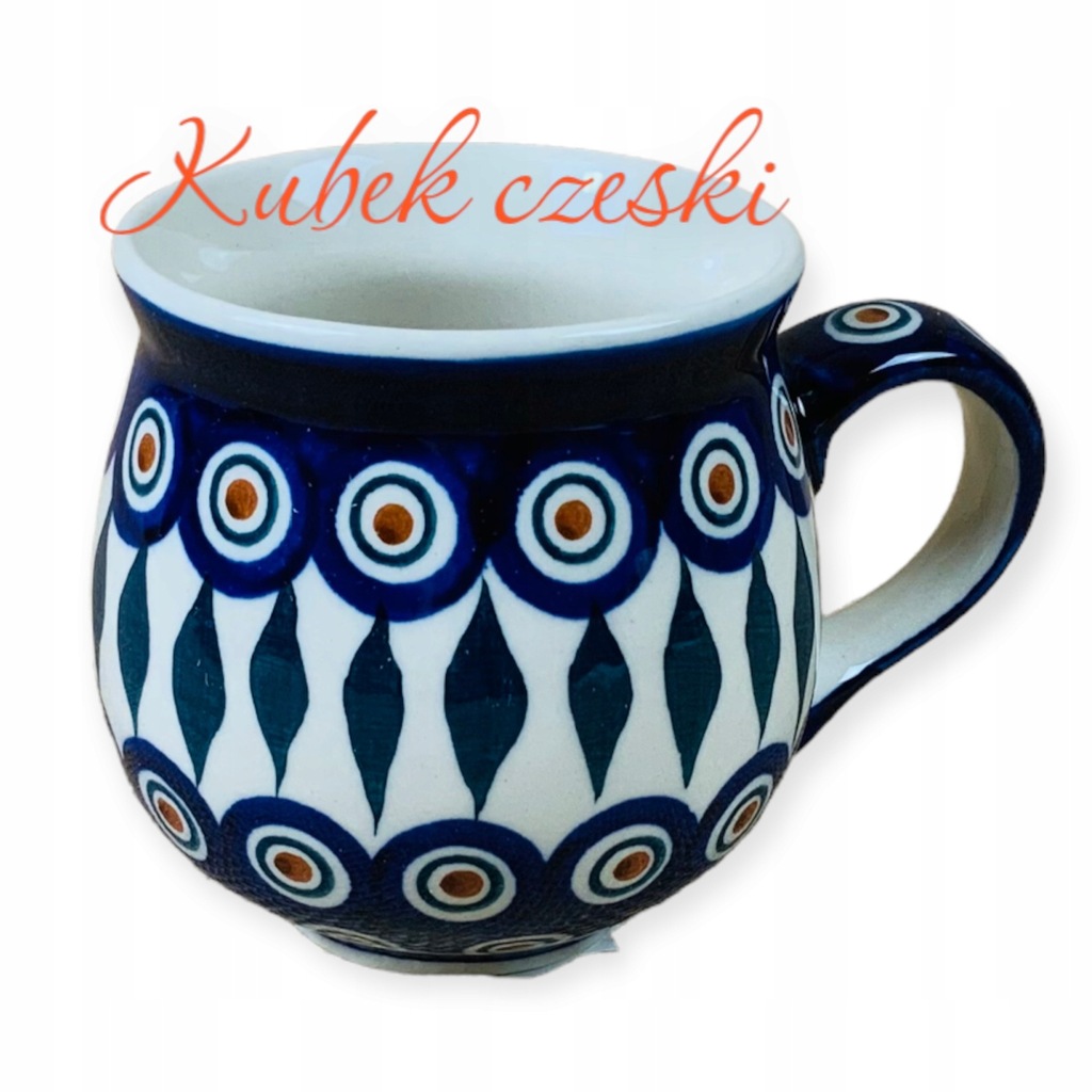 Kubek Czeski 350 ml Ceramika Bolesławiec Prezent - 14338640200 - oficjalne archiwum Allegro
