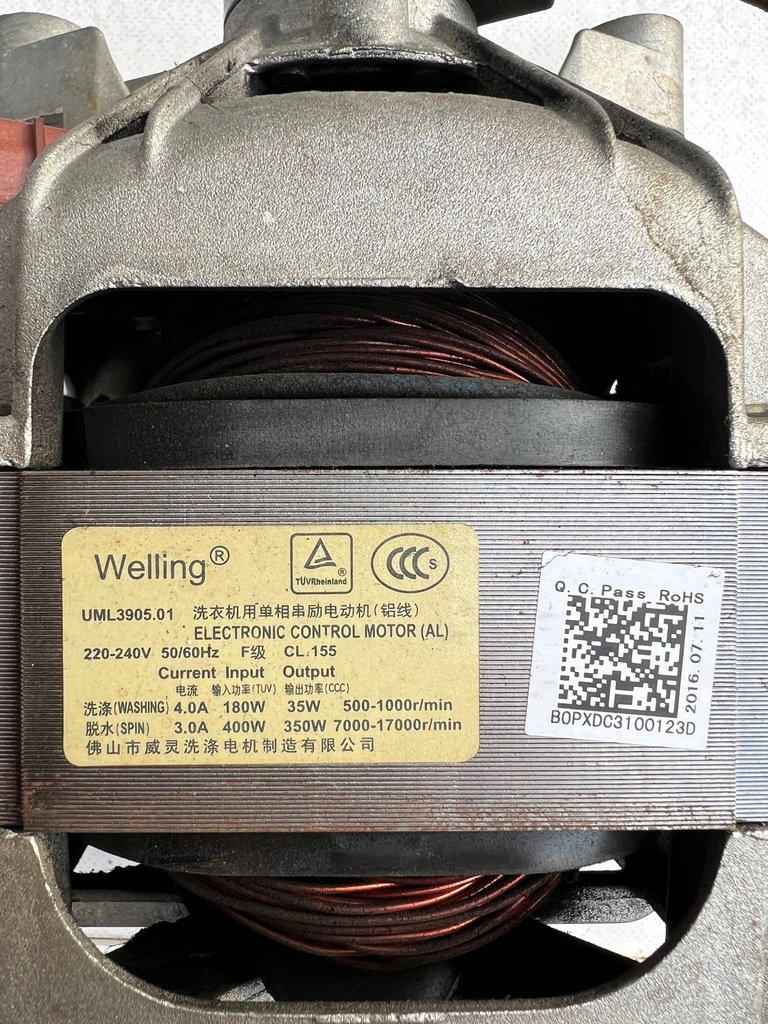 Silnik Pralki Samsung WW60J3083LW UML3905.01 - 12537472322 - oficjalne ...