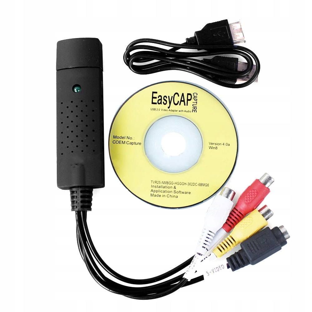 VIDEO GRABBER EASYCAP ZGRYWANIE Z VHS NA PC CD DVD - 11287552842 ...