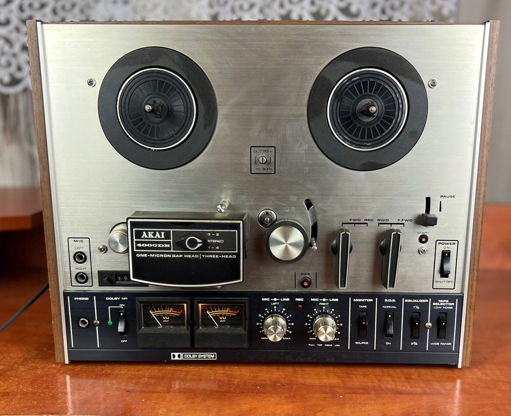 Magnetofon szpulowy Akai 4000DB srebrny - 15103642037 - oficjalne archiwum Allegro